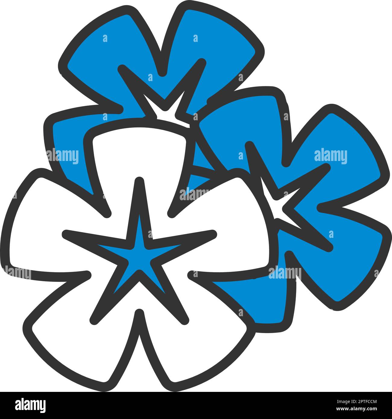 Frangipani flower icon outline Stock Vector Images - Alamy