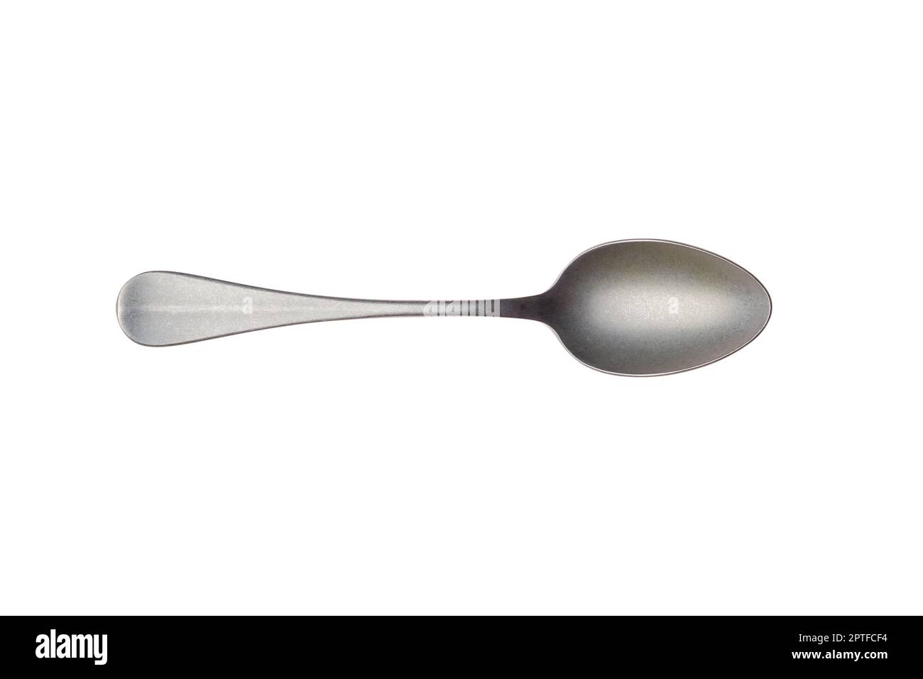 Vintage metal tea spoon isolated on white background Stock Photo - Alamy