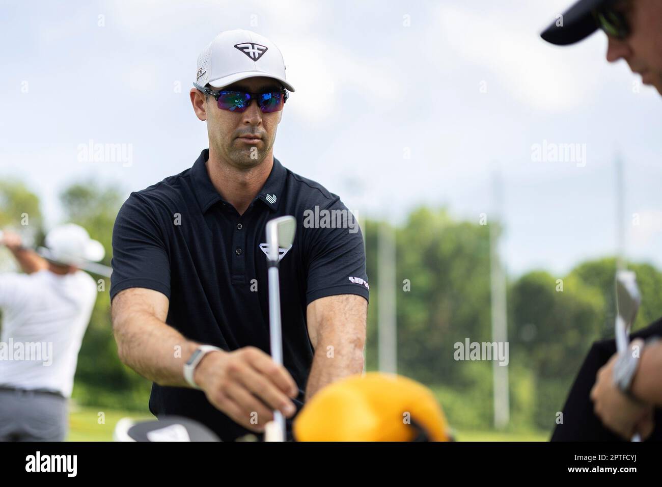 Cameron Tringale of HyFlyers GC seen on the driving range during the ...