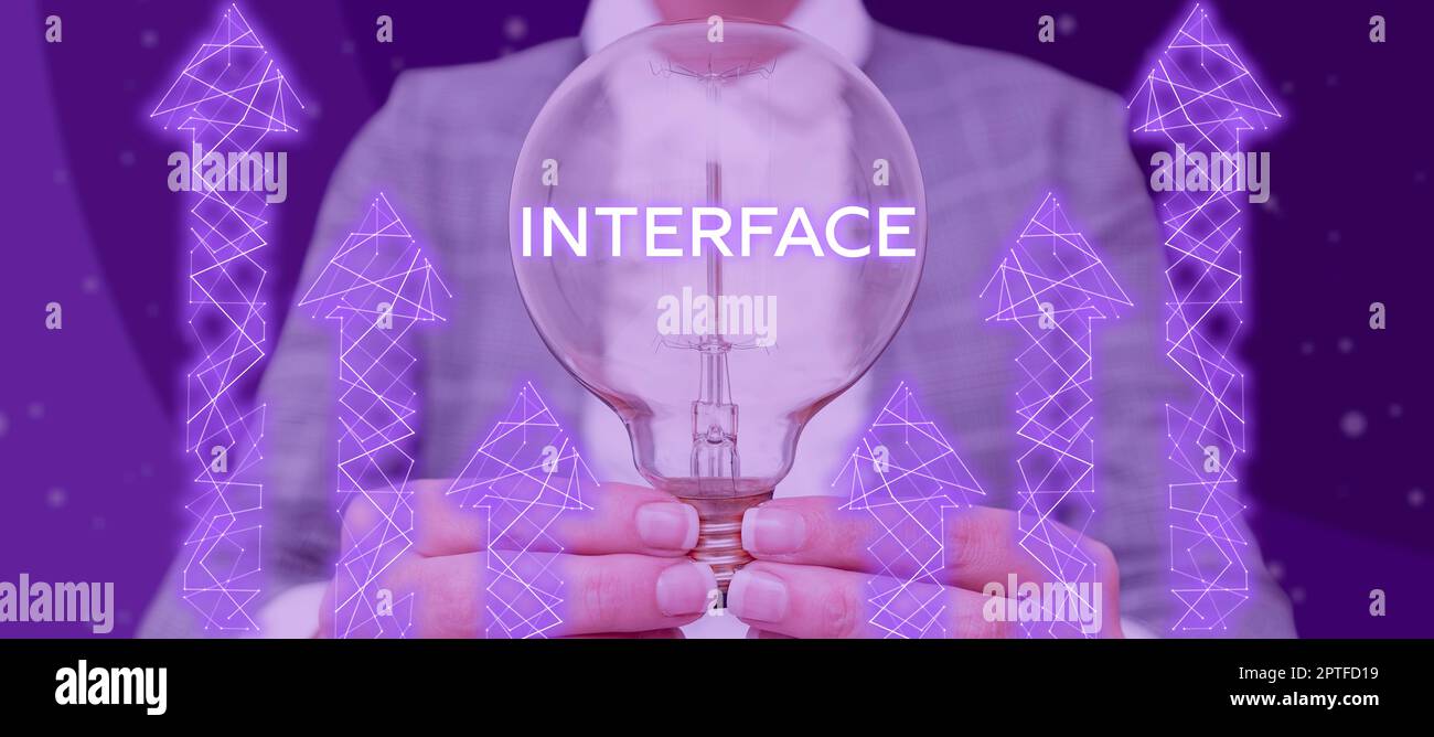 Text showing inspiration Interface, Business showcase point of meeting ...