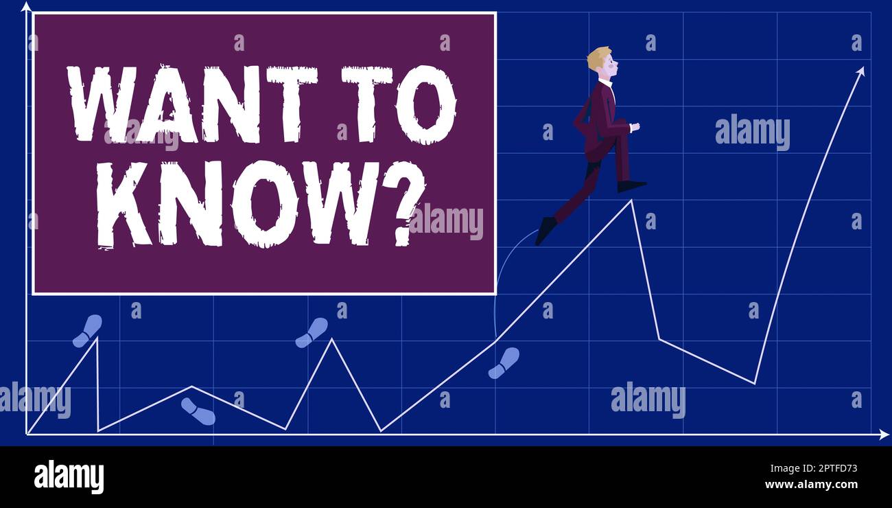 Text showing inspiration Want To Know Question, Business overview ...