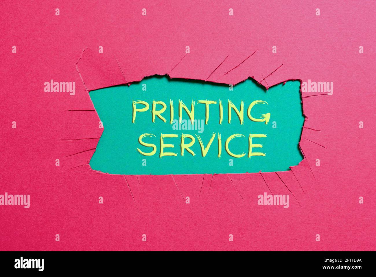 Conceptual caption Printing Service, Concept meaning program offered by ...