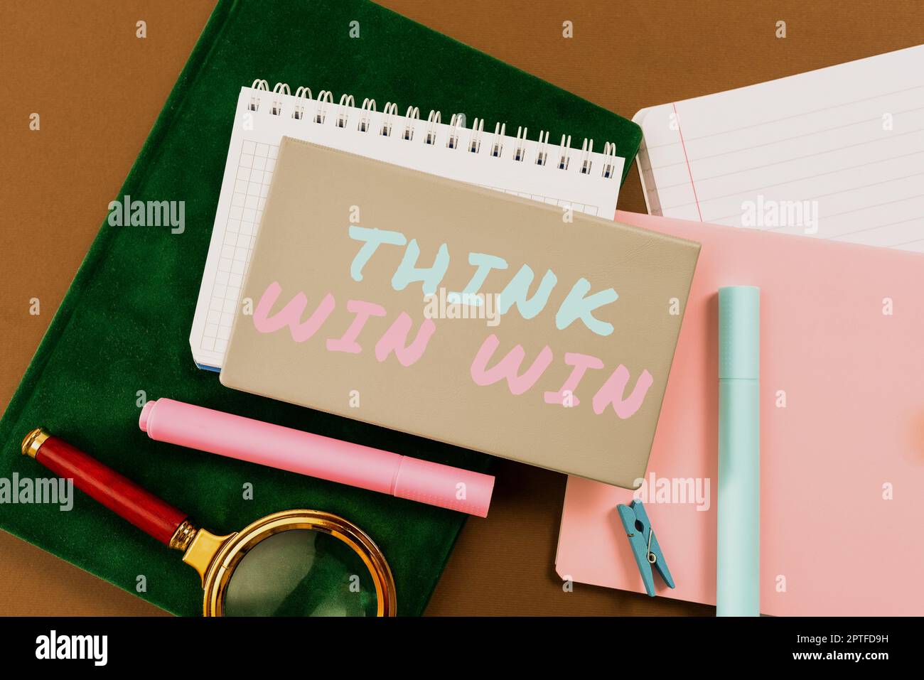 Text showing inspiration Think Win Win, Business concept Business ...