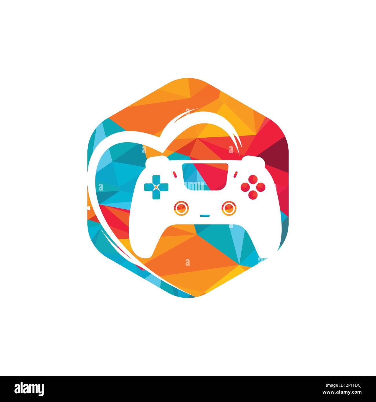 Love games vector logo design template. Vector illustration of a ...