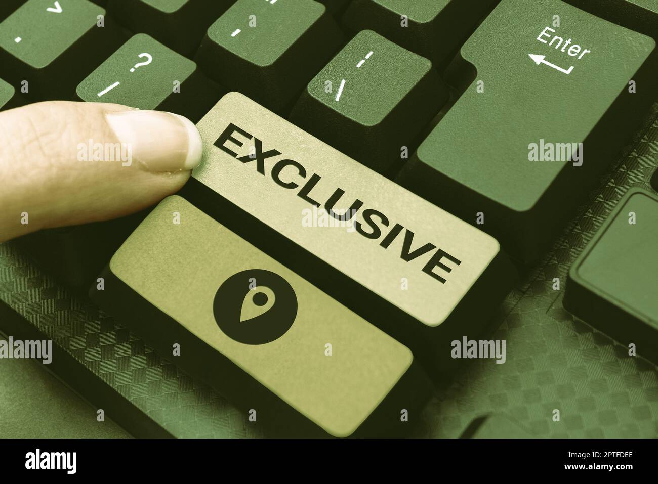 Sign displaying Exclusive, Word Written on limiting or limited to ...