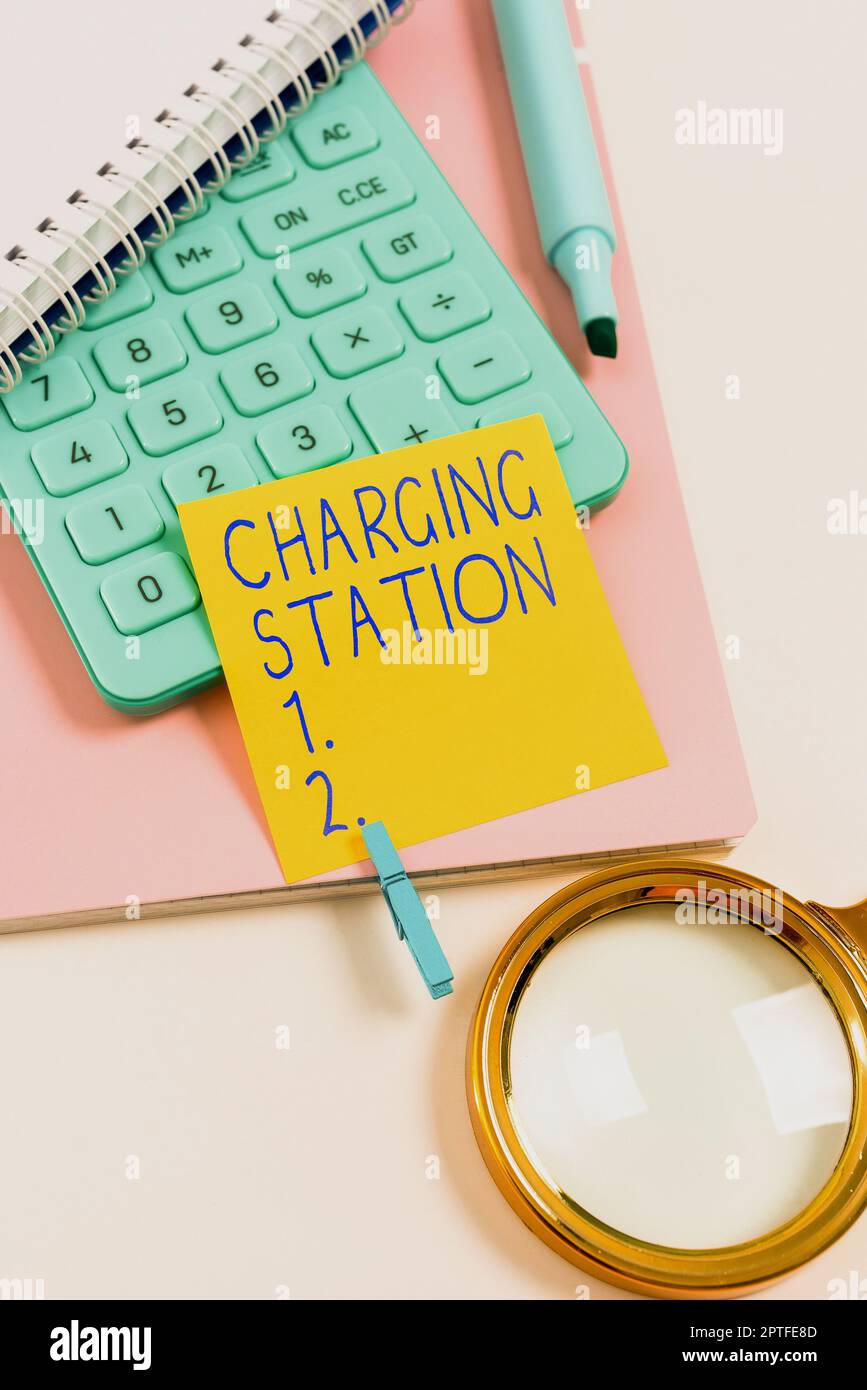 Inspiration showing sign Charging Station, Word Written on social ...