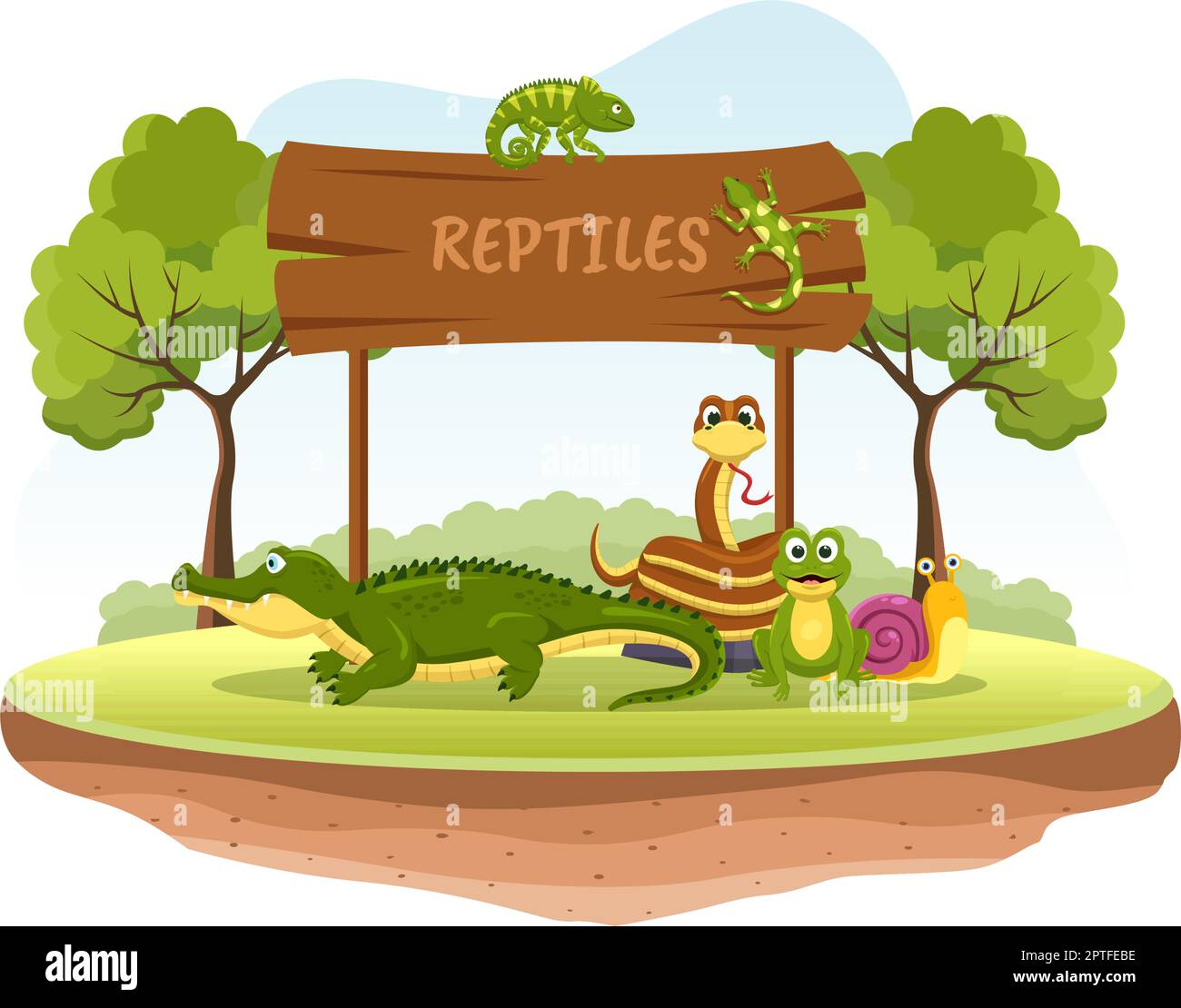 Various reptiles Stock Vector Images - Alamy