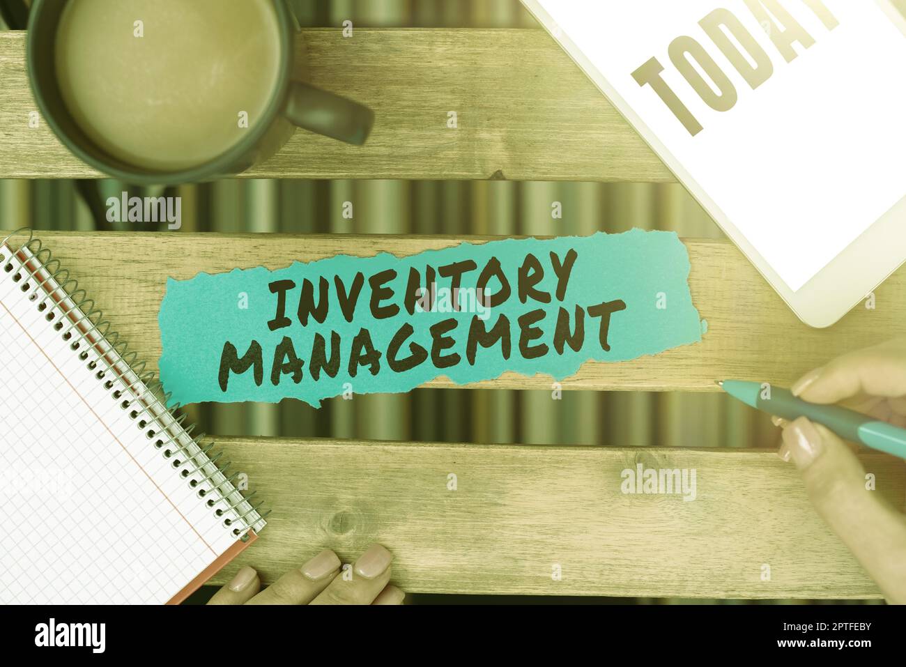 Hand writing sign Inventory Management, Internet Concept Overseeing ...