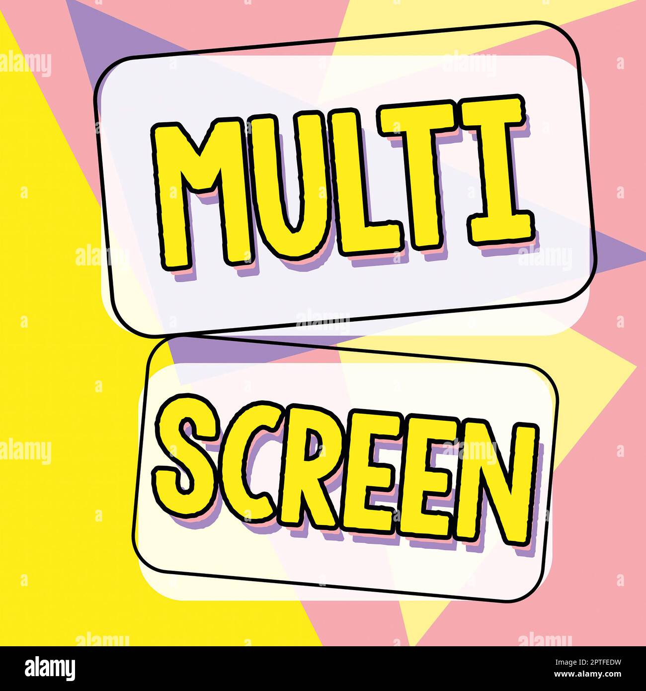 Conceptual display Multi Screen, Business approach Having or involving ...