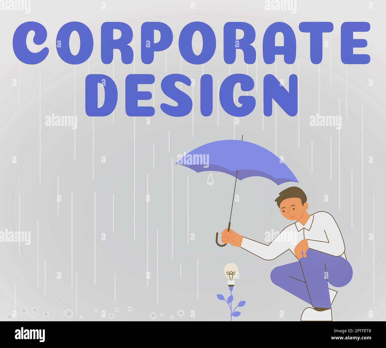 Text caption presenting Corporate Design, Conceptual photo official ...