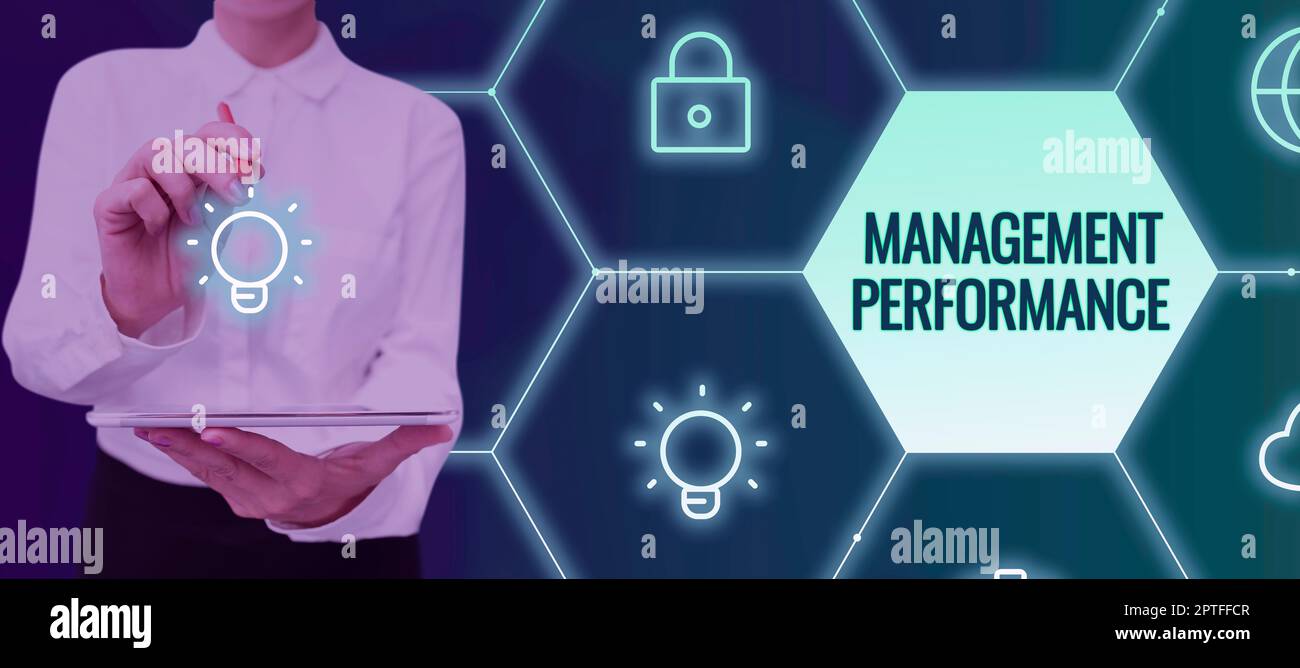 Text caption presenting Management Performance, Internet Concept ... Text caption presenting Management Performance, Internet Concept ...