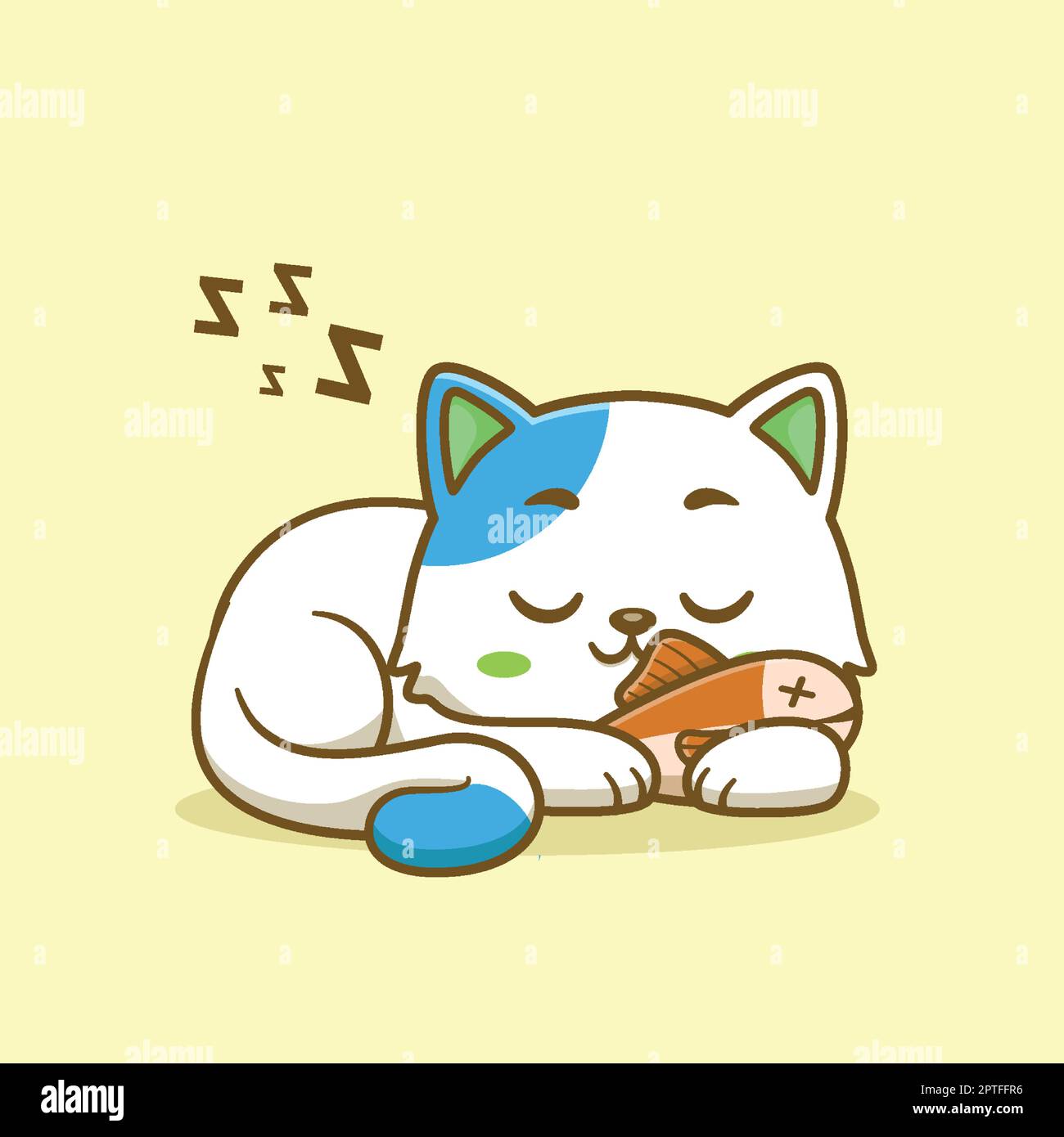 Cute cartoon kitten aquarium Stock Vector Images - Alamy