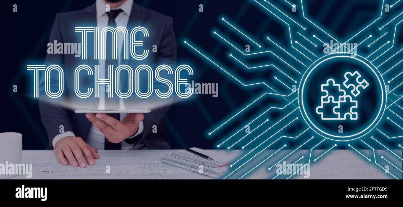 Text showing inspiration Time To ChooseJudging the merits of multiple ...