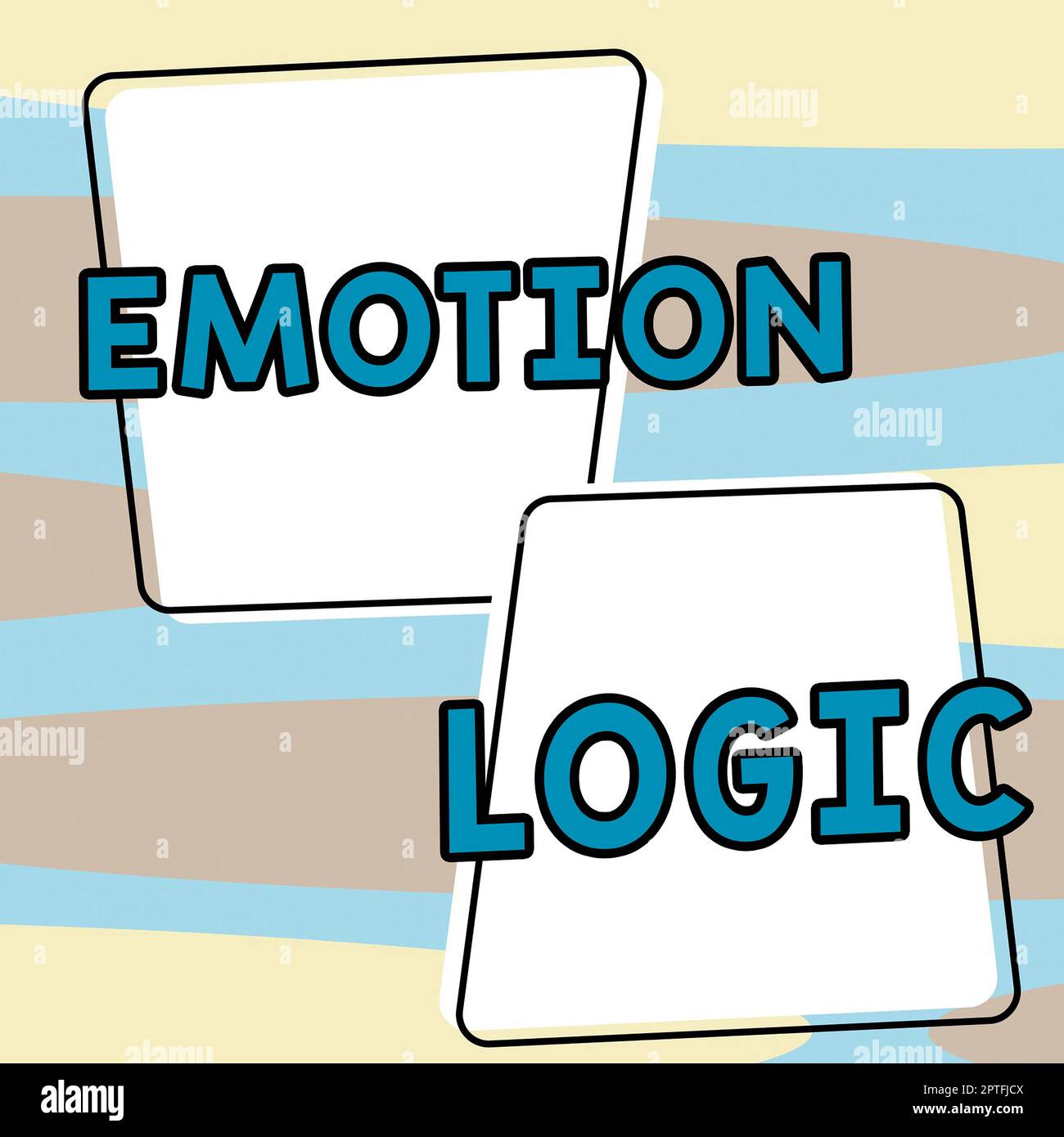 Conceptual display Emotion Logic, Concept meaning Heart or Brain Soul ...