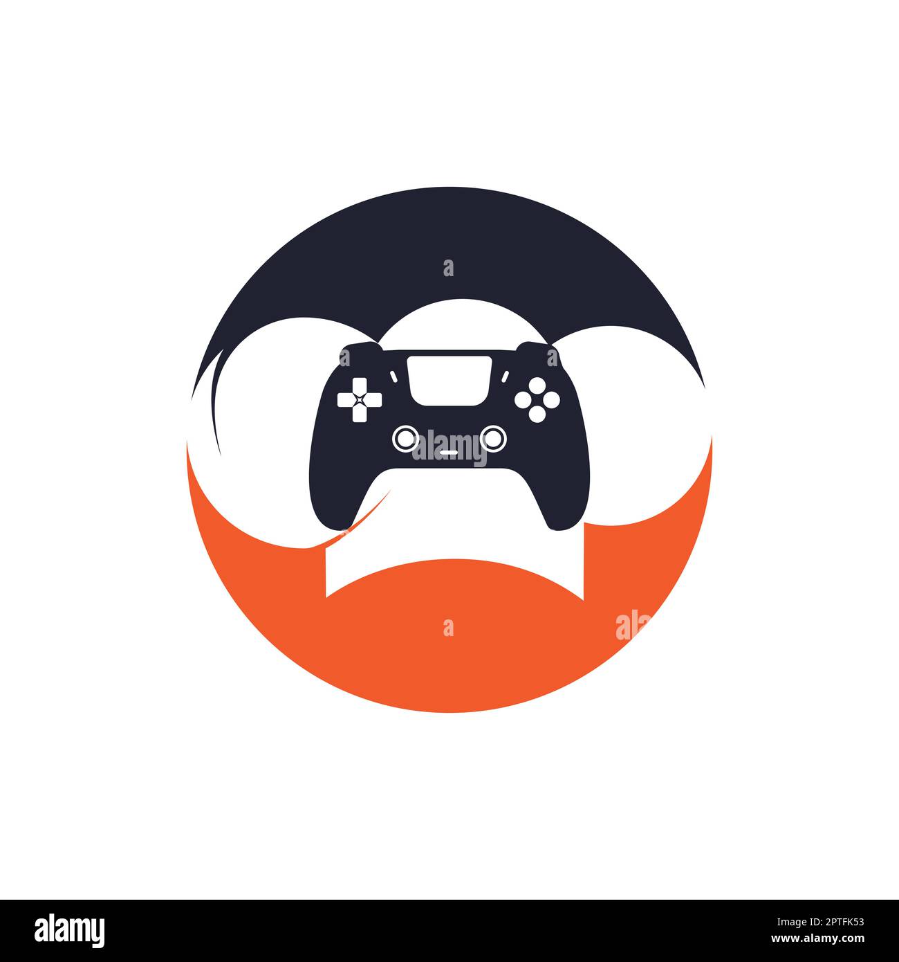 Gamer cafe vector logo design template. Chef hat with game console logo ...