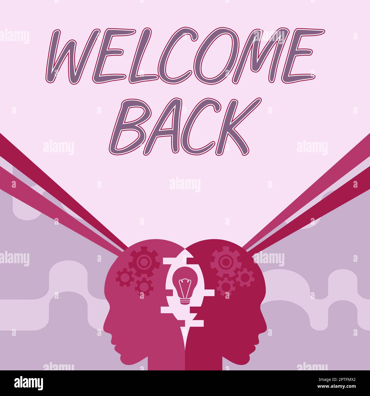Hand writing sign Welcome Back, Concept meaning Warm Greetings Arrived ...