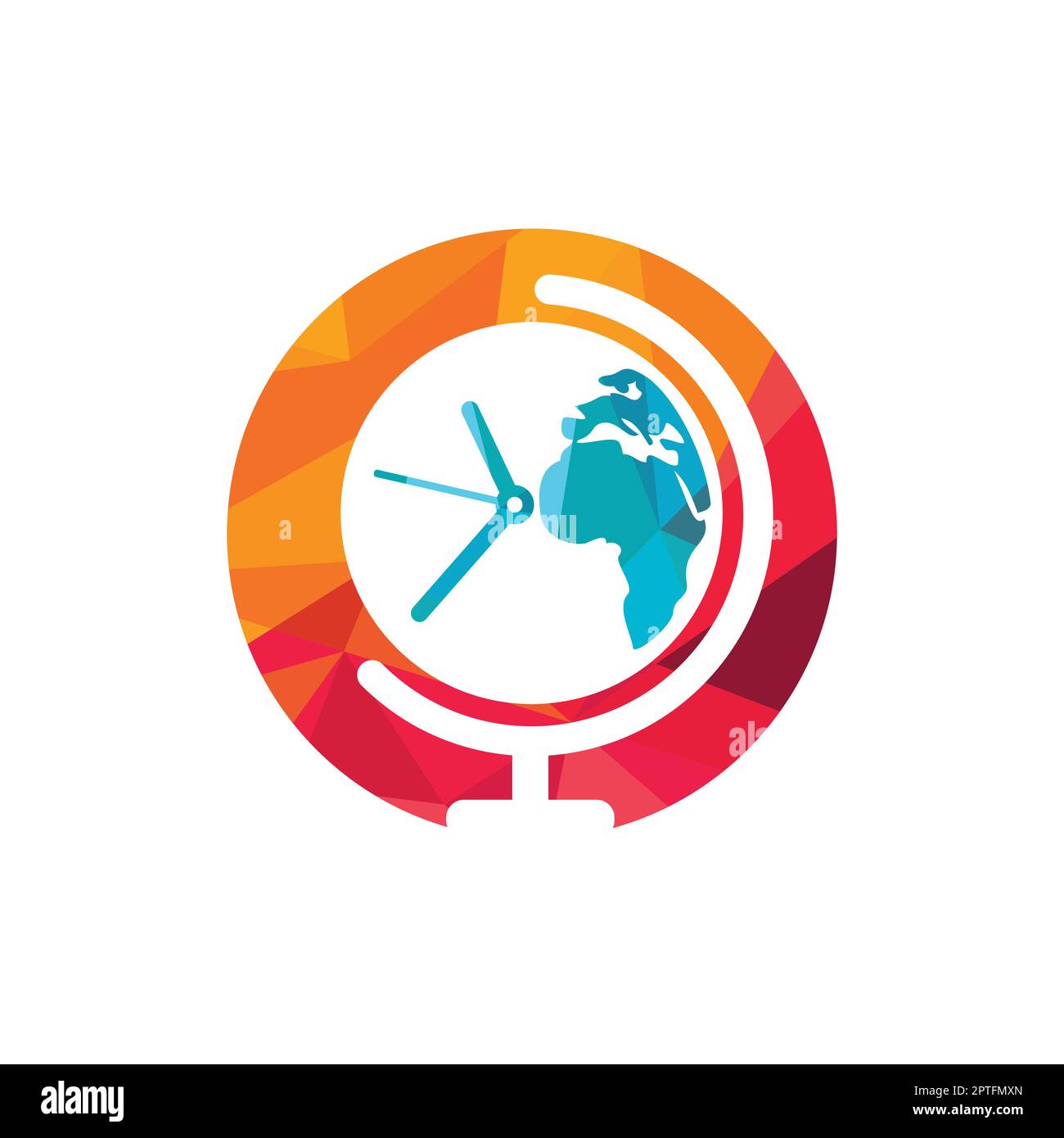 Time world vector logo design template. Time planet symbol or icon ...