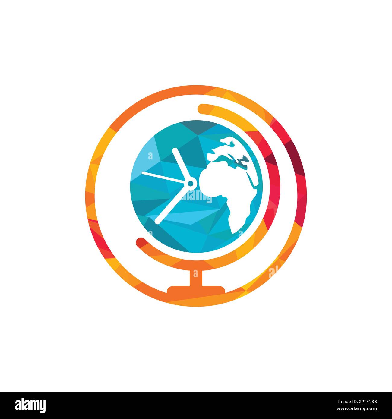 Time world vector logo design template. Time planet symbol or icon ...