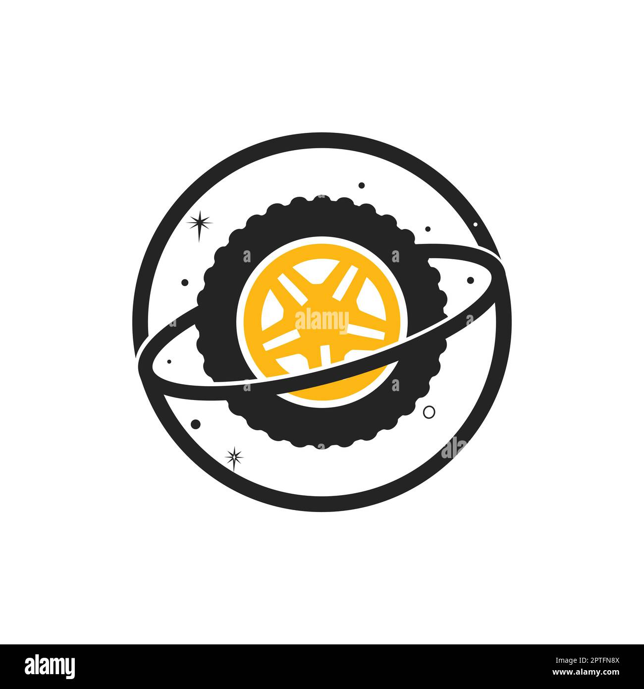 Tire world vector logo template. Vector wheel and planet logo ...