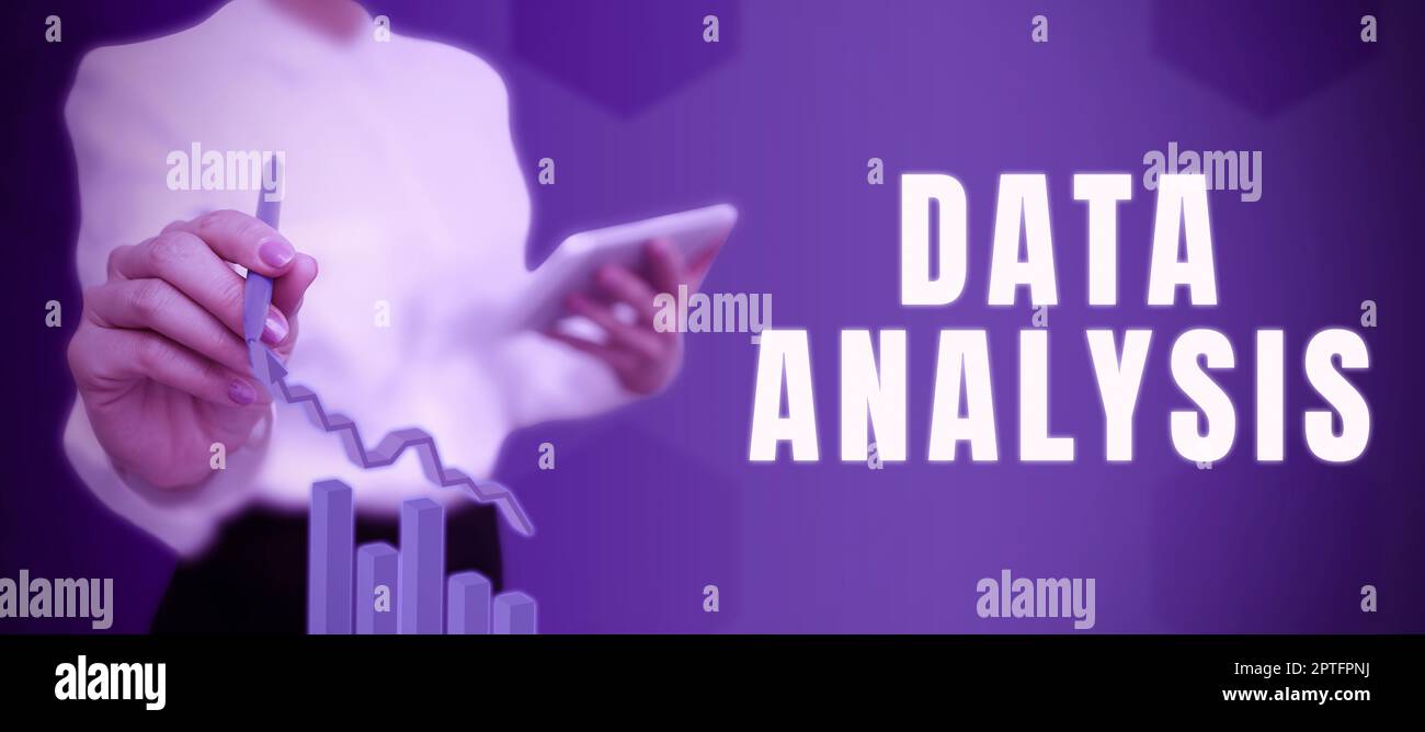 Text sign showing Data Analysis, Business idea Translate numbers to Analytical Conclusion ...