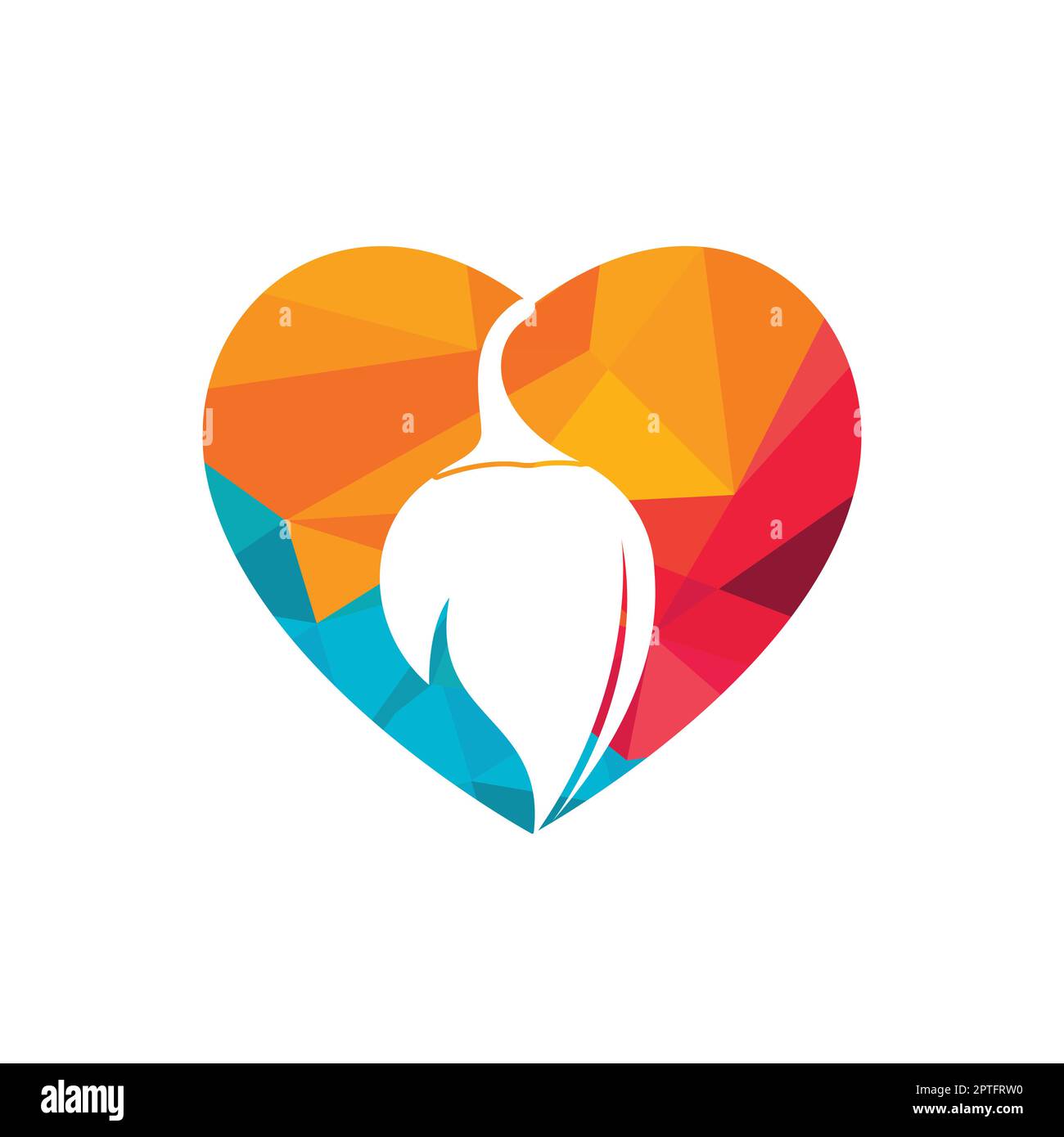 Chilli heart Stock Vector Images - Alamy