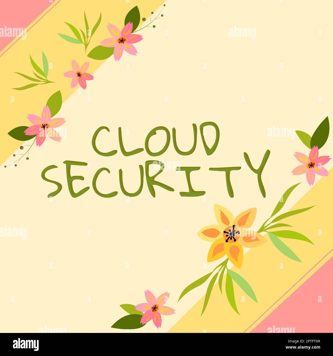 Conceptual Display Cloud Security Conceptual Photo Imposing A Secured System Of Existing Data