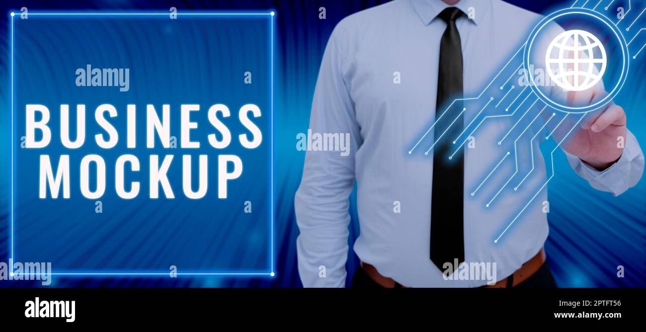 Handwriting text Business Mockup, Business overview scale or fullsize ...