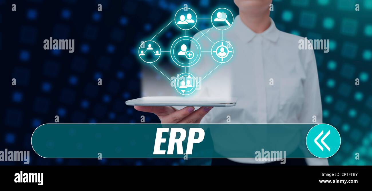 Conceptual display Erp, Internet Concept enterprise resource planning ...