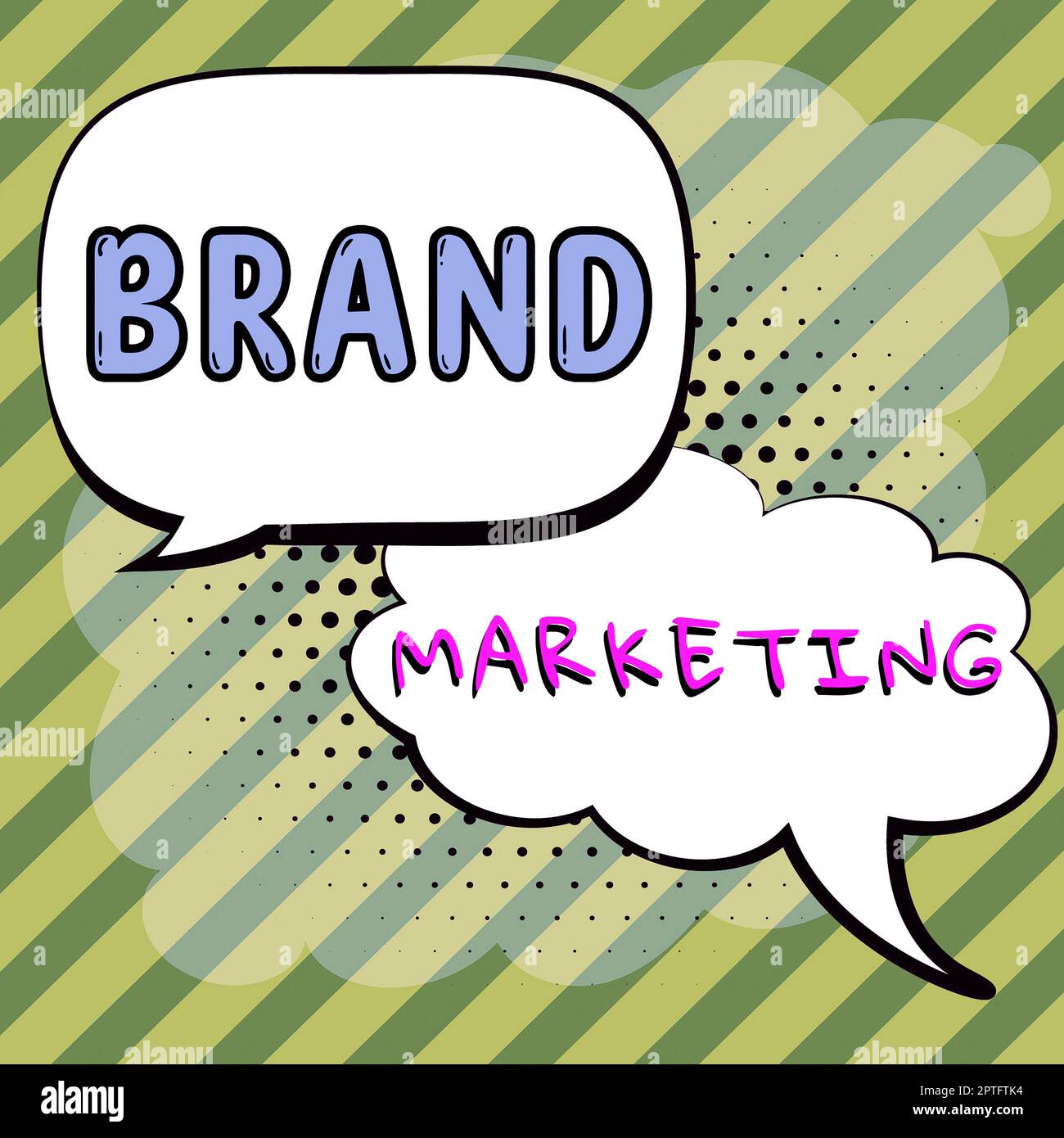 Conceptual caption Brand Marketing, Internet Concept the practice of ...