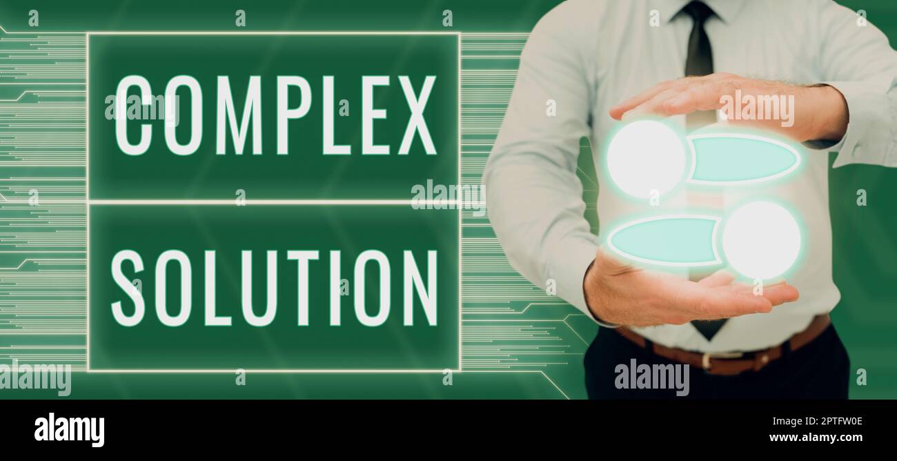 Conceptual display Complex Solution, Internet Concept significant ideas ...