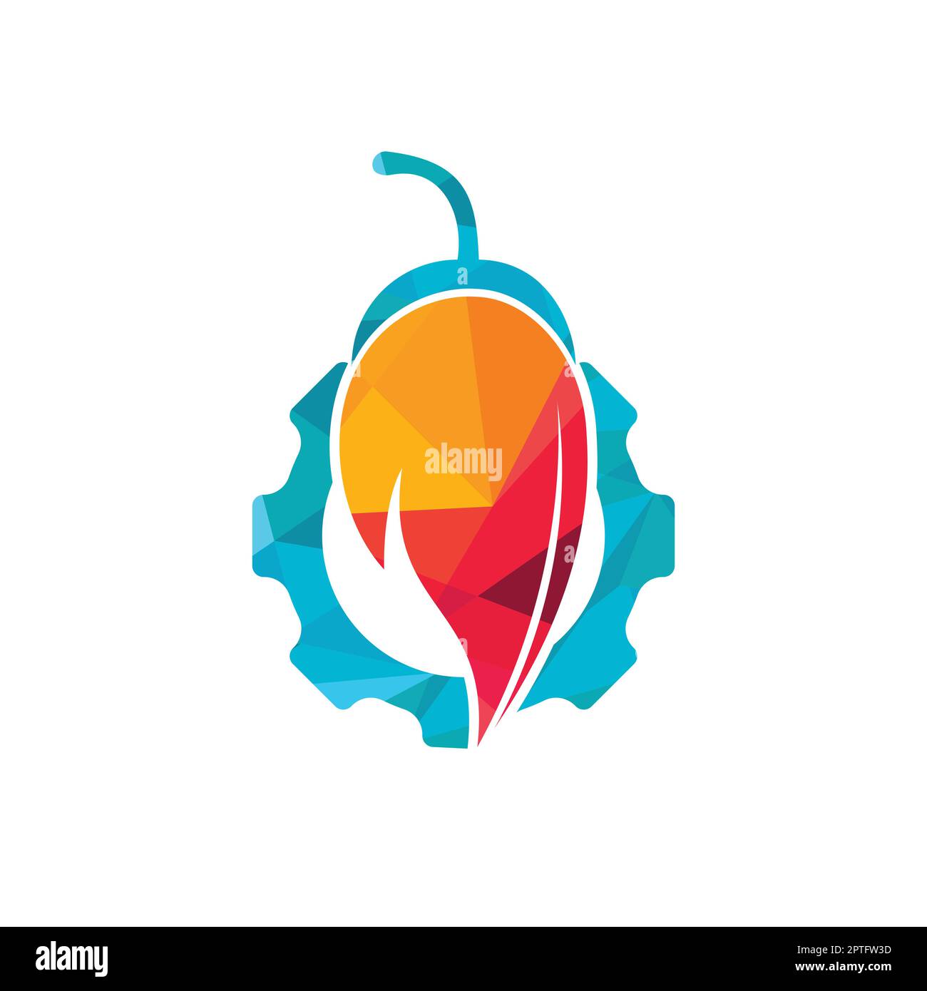 Chili hot and spicy food vector logo design inspiration. Chili pepper ...