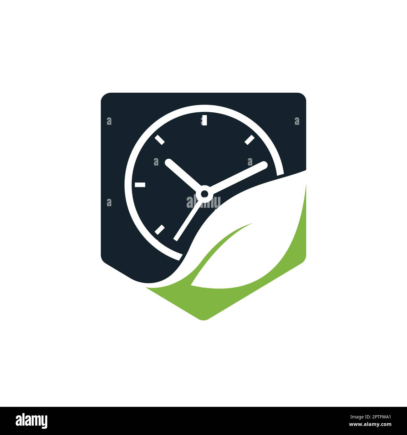 Nature time vector logo design template. Energy time and diet time logo ...