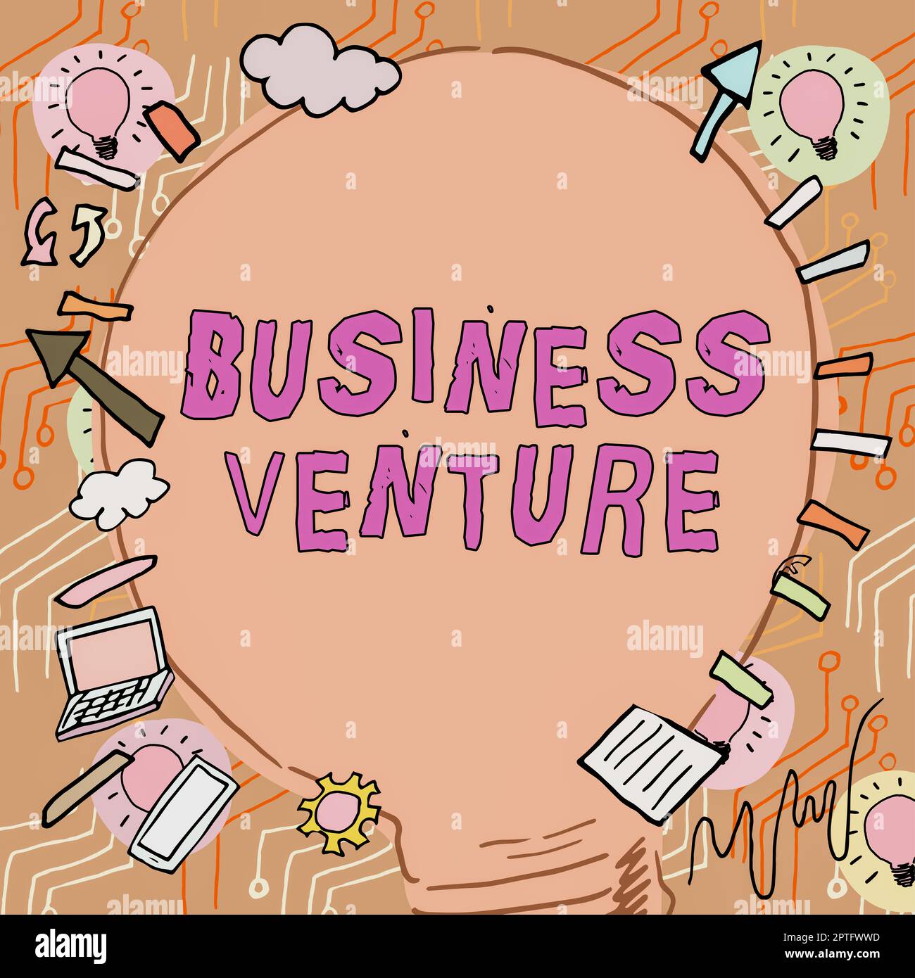 Text sign showing Business Venture, Concept meaning new business that ...