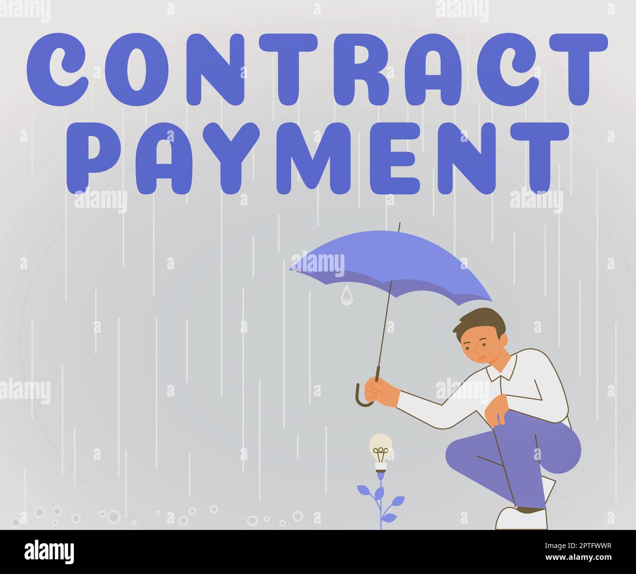 Conceptual caption Contract Payment, Internet Concept payments made by payer to the payee as per ...