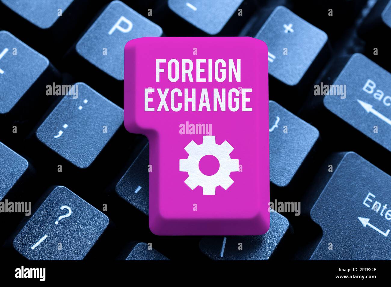 Handwriting text Foreign Exchange, Business overview system for dealing ...