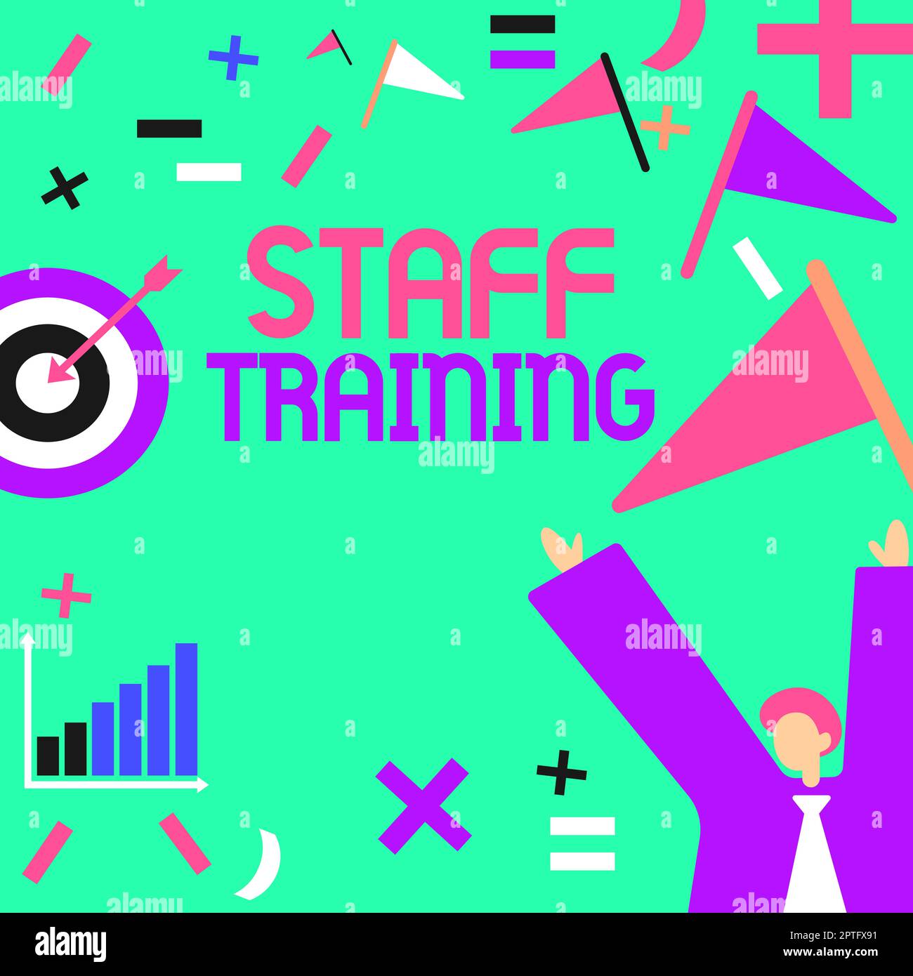 Handwriting text Staff Training, Business approach program that helps ...