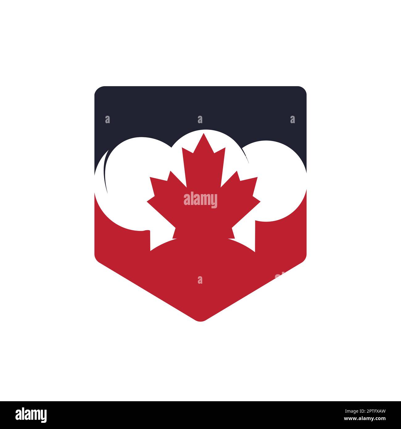 Canadian chef vector logo design template. Maple leaf with chef hat ...