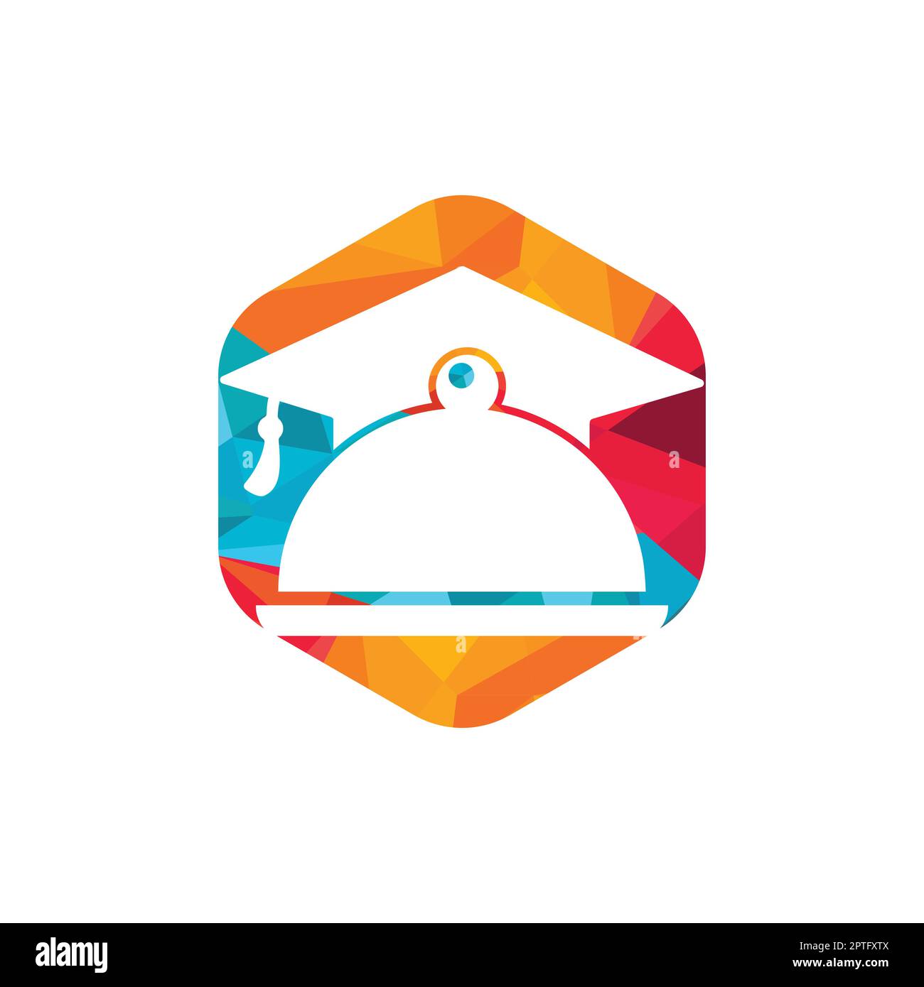 Educational food vector logo design concept. Food cooking education ...