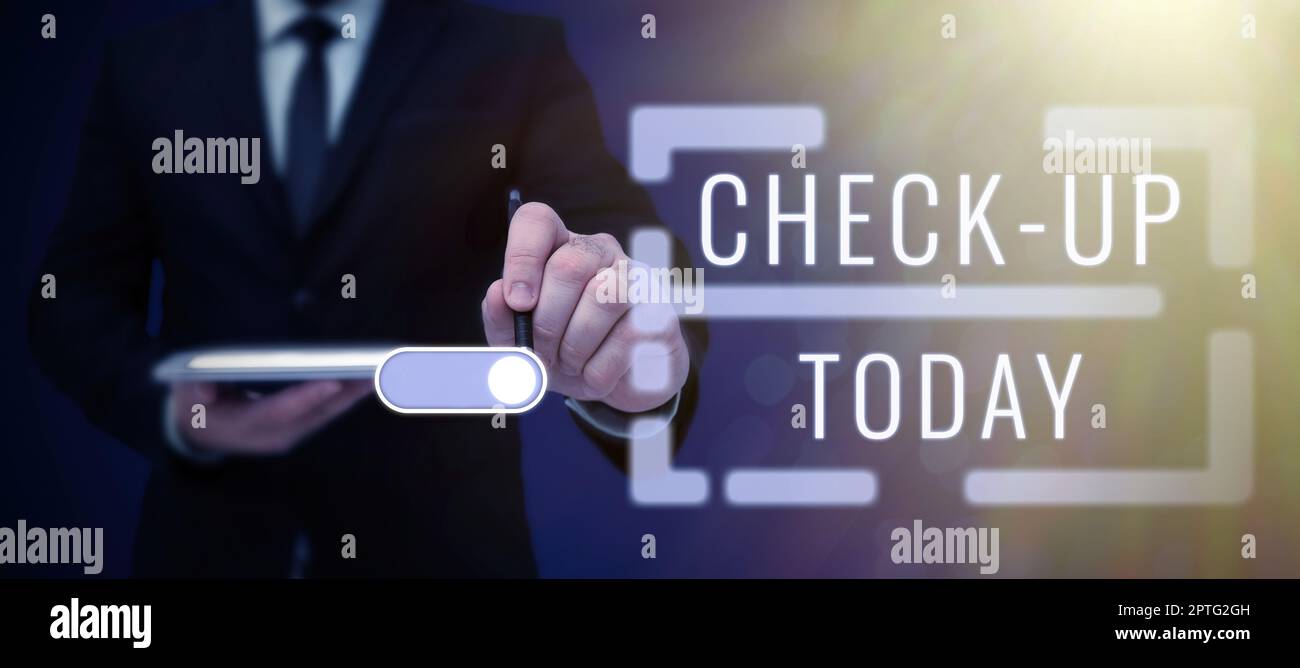 Inspiration showing sign Check Up, Business idea physical medical or ...