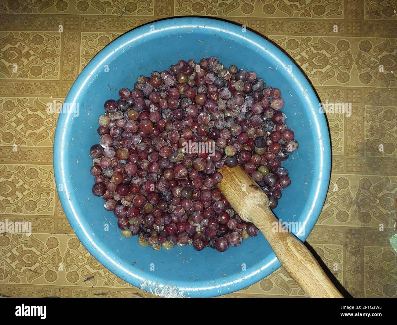 Production grape pulp making homemade hi-res stock photography and ...
