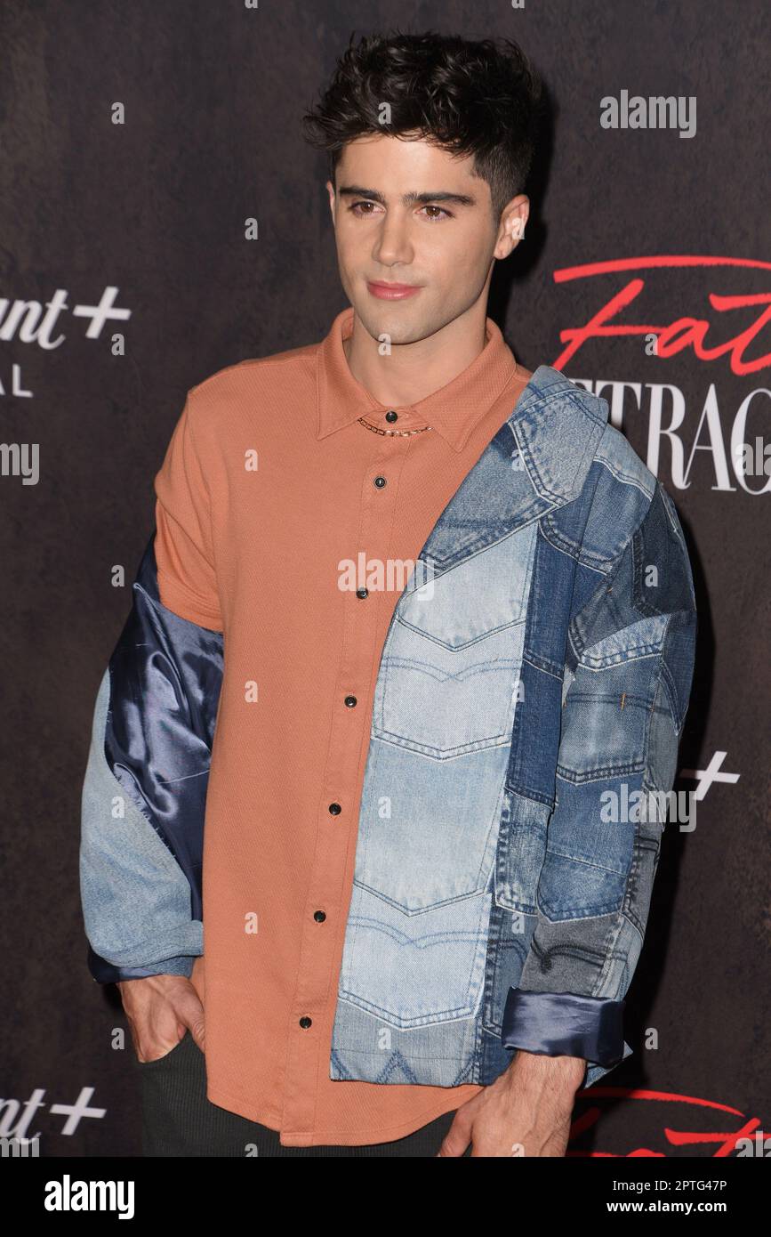 Max Ehrich attends the premiere event for Paramount+’s Fatal Attraction ...