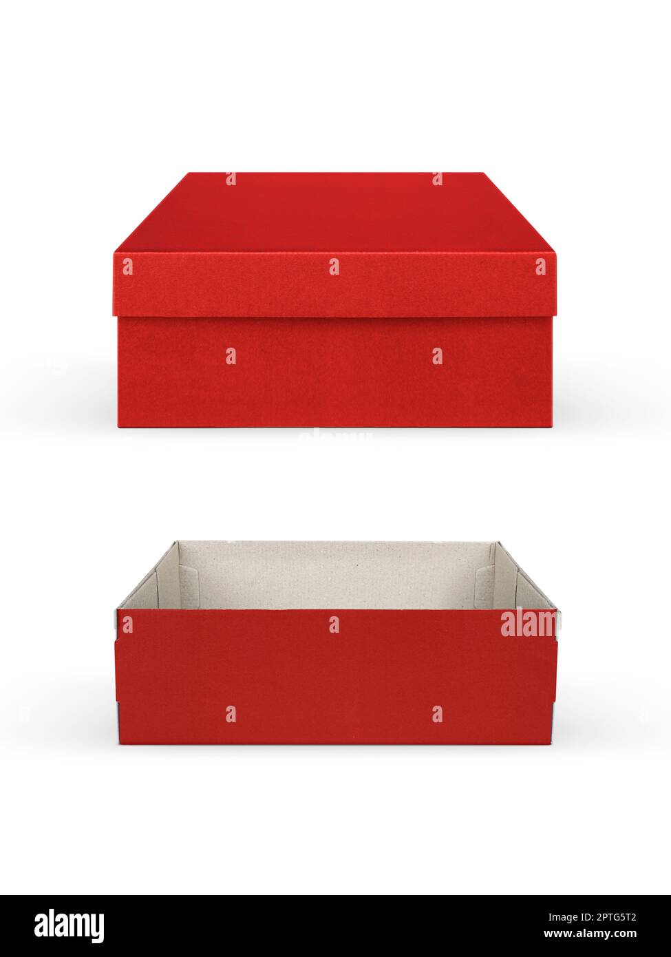 Blank package Box. Isolated on white background Stock Photo - Alamy