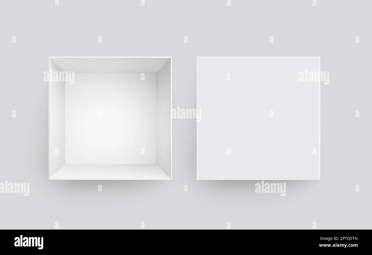 Blank package Box. Isolated on white background Stock Photo - Alamy