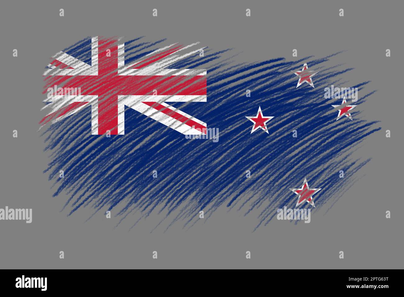 New zealand brush flag hi-res stock photography and images - Alamy