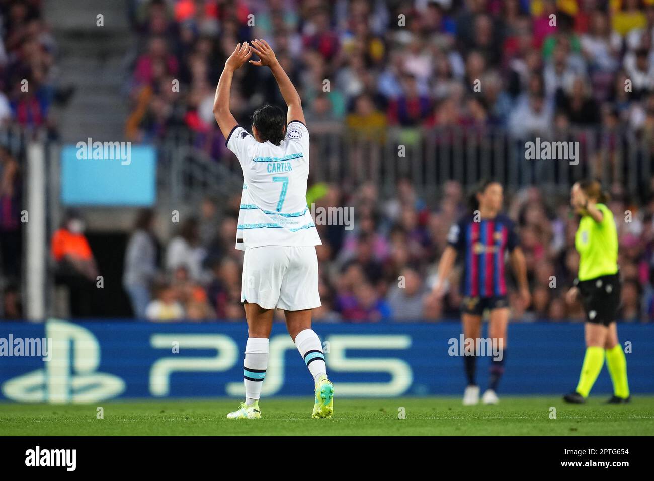 Jess Carter of Chelsea FC during the UEFA Womens Champions League match ...
