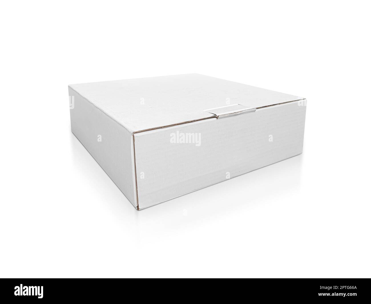 blank packaging white cardboard box isolated on white background ready ...