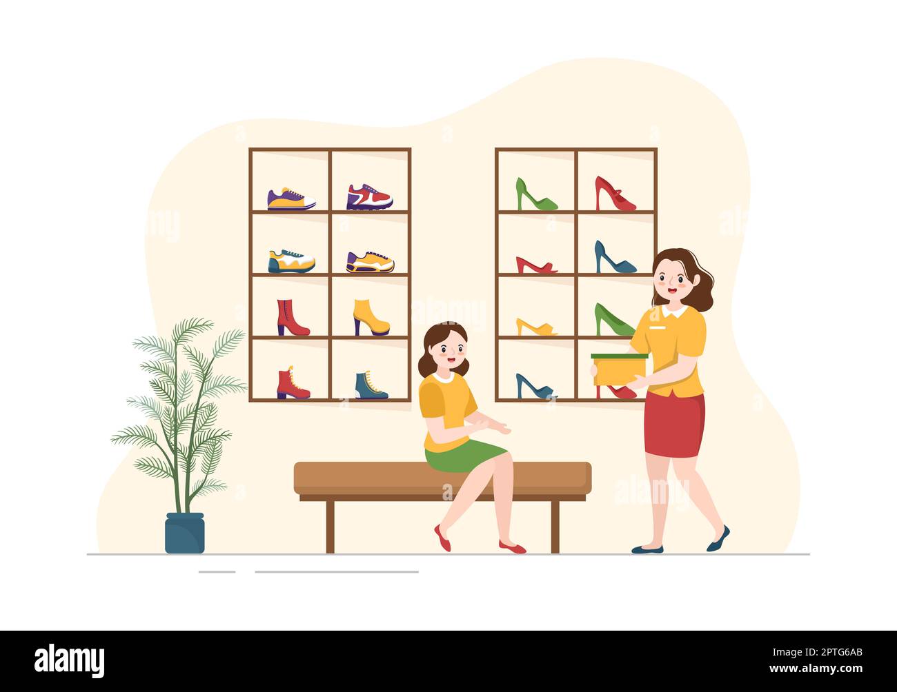 Shoe Store with New Collection Men or Women Various Models or Colors of ...