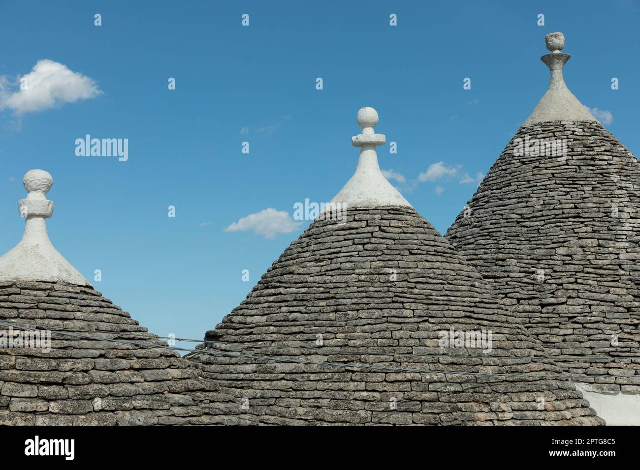 Roofs of Trullo houses in Alberobello, Pulia, Italy Stock Photo - Alamy