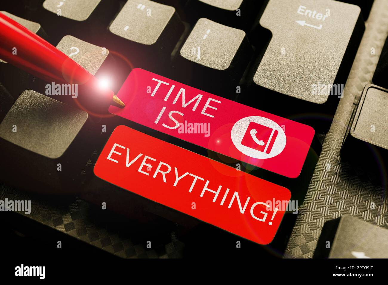 Sign displaying Time Is Everything, Conceptual photo significance of ...