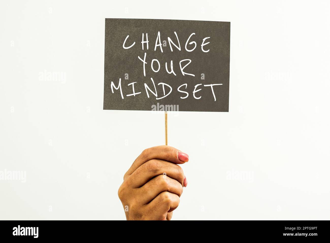 Hand writing sign Change Your Mindset, Word Written on Personal ...